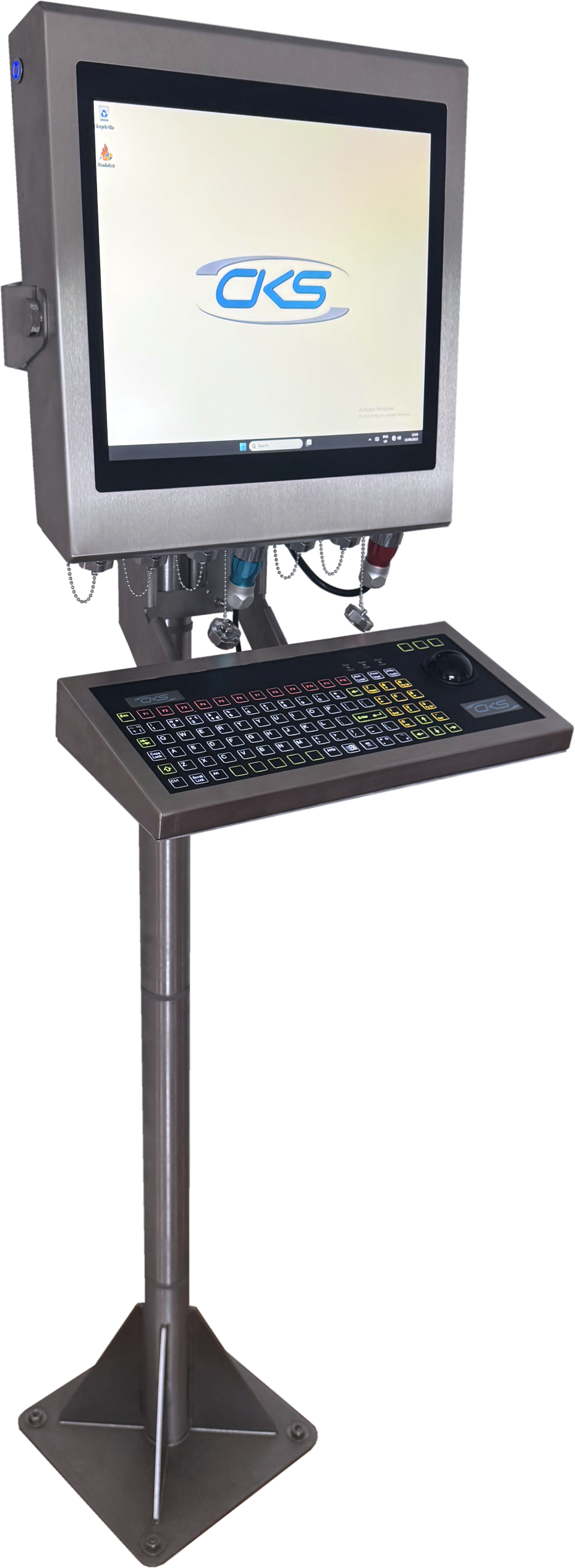 All-in-One Ruggedised and Stainless Steel Industrial Workstation